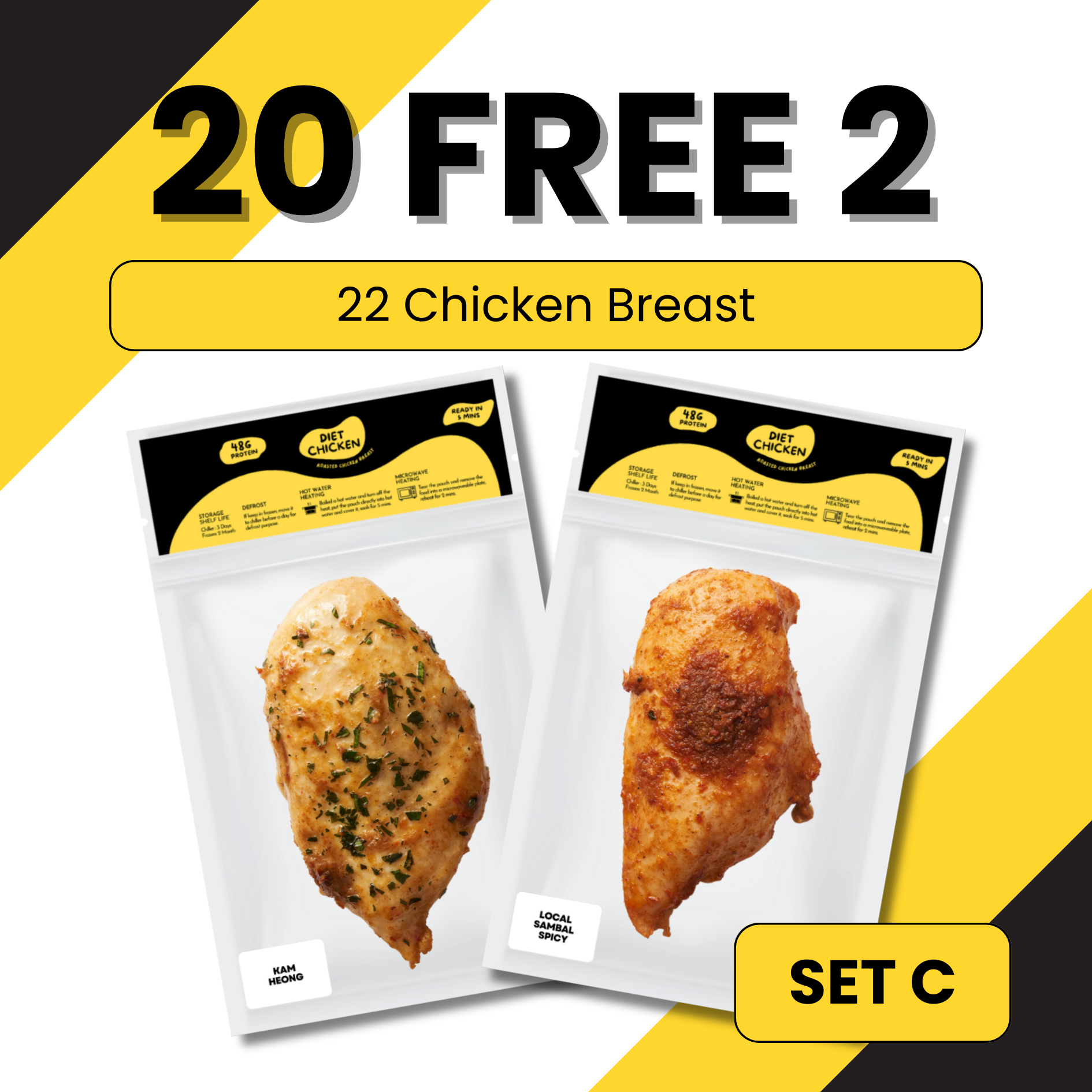 High Protein Chicken Breast 20+2 | Diet Chicken